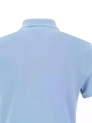 Lacoste Ribbed Collar Logo Polo Shirt - Blue