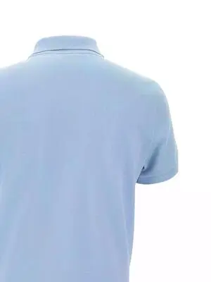 Lacoste Ribbed Collar Logo Polo Shirt - Blue