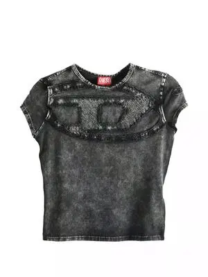 DIESEL® T-mely Cup-detail T-shirt - Grey