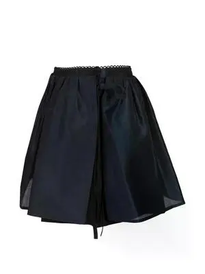 DUNST Layered Pleated Skirt - Black