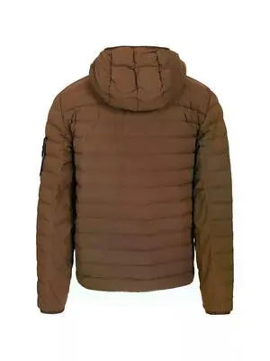 Stone Island Davis-tcc Hood Quilted Jacket - Brown