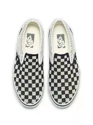 VANS Checkerboard Slip-on Sneakers - Black