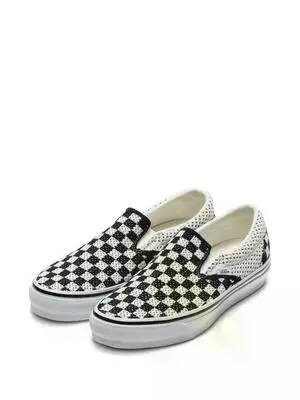 VANS Checkerboard Slip-on Sneakers - Black