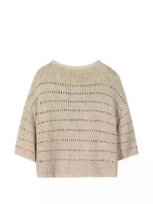LUISA CERANO Patterned Knit Sweater