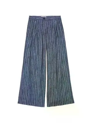 ERMANNO FIRENZE Pinstripe Pleated Trousers