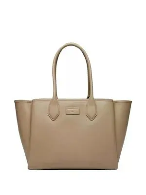 Emporio Armani Tote Bag With Logo Detail - Neutrals