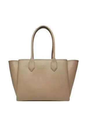 Emporio Armani Tote Bag With Logo Detail - Neutrals