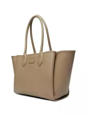 Emporio Armani Tote Bag With Logo Detail - Neutrals