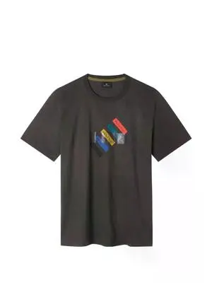 Paul Smith Barcode Print T-shirt - Grey