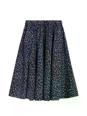 Aspesi Animal-print Skirt - Blue