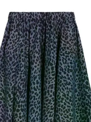 Aspesi Animal-print Skirt - Blue