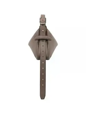 BONASTRE Rider Buckle Shoulder Bag - Brown