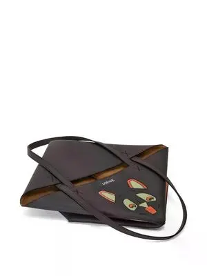 Loewe X Louis Wain Medium Futurism Cat Puzzle Fold Tote - Brown