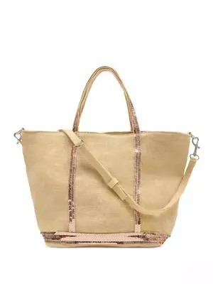 Vanessa Bruno Sequin Shopper Tote Bag - Neutrals