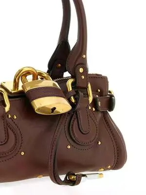Chloé Small Paddington Leather Tote Bag - Brown