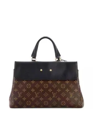LOUIS VUITTON Venus Handbag Monogram Canvas And Leather Satchel - Black