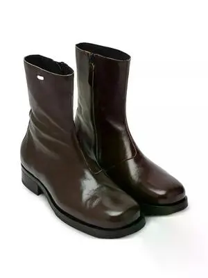 Our Legacy Square Toe Plate Boots - Brown