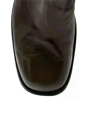 Our Legacy Square Toe Plate Boots - Brown