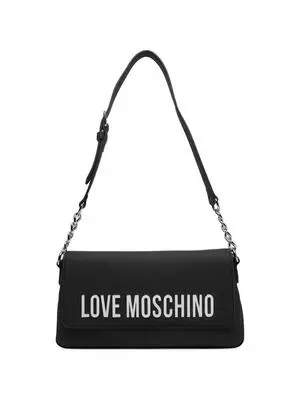 Moschino Logo-detail Shoulder Bag - Black