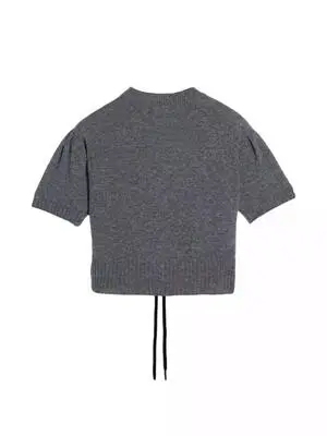Simone Rocha Bow-embellished Cashmere Cardigan - Grey