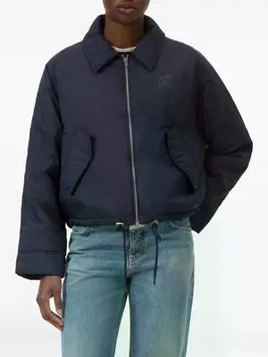 Closed Jacket With Logo Detail