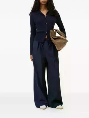 Closed Drawstring Pleated Trousers
