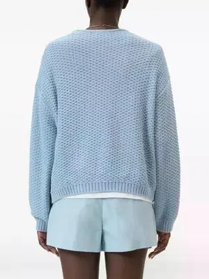 Closed Long-sleeve V-neck Sweater