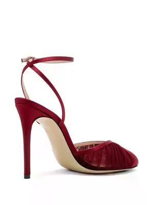 ANDREA WAZEN Emma Gathered Mesh Pumps
