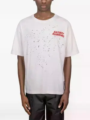 Satisfy Distressed Logo-print T-shirt