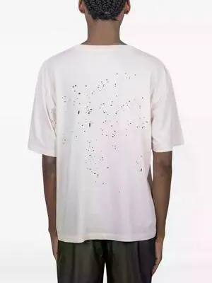 Satisfy Distressed Logo-print T-shirt