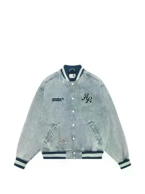 AAPE BY *A BATHING APE Embroidered Bomber Jacket - Blue