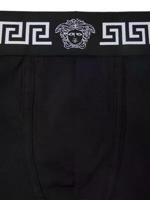 Versace Logo-waistband Boxers - Black