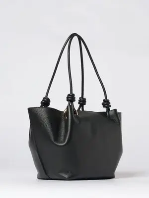 COCCINELLE Finn Grained Leather Shoulder Bag - Black