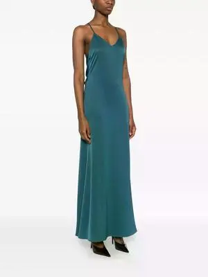 ALPHATAURI Cross-strap V-neck Maxi Dress