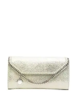 Stella McCartney Falabella Logo-charm Clutch - Grey