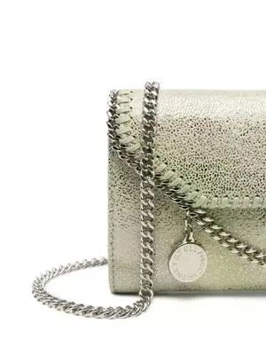Stella McCartney Falabella Logo-charm Clutch - Grey