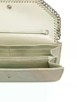 Stella McCartney Falabella Logo-charm Clutch - Grey