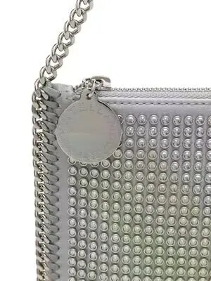 Stella McCartney Falabella Crystal-embellished Shoulder Bag - Grey
