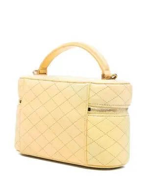 Saint Laurent Gaby Vanity Quilted Leather Shoulder Bag - Yellow