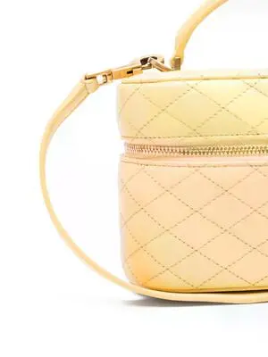 Saint Laurent Gaby Vanity Quilted Leather Shoulder Bag - Yellow