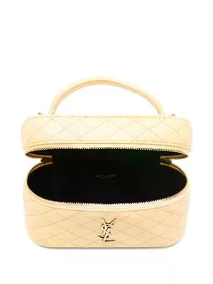 Saint Laurent Gaby Vanity Quilted Leather Shoulder Bag - Yellow