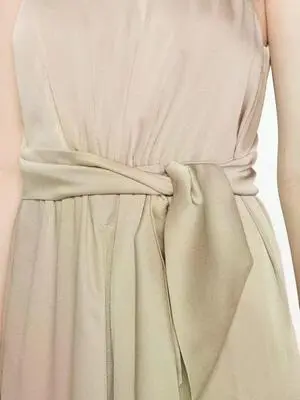 Emporio Armani Tie-waist Maxi Dress - Neutrals