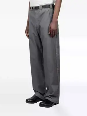 ROA Buckle-detail Trousers - Grey