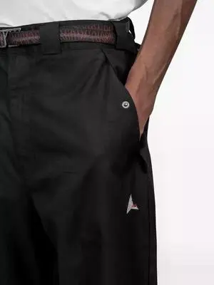 ROA Buckle-detail Trousers - Black