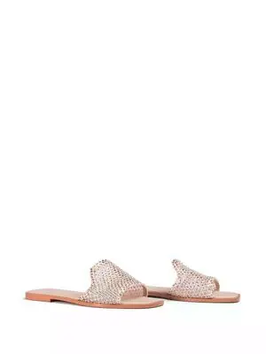 LE SILLA Gilda Rhinestone Embellished Sandals - Neutrals