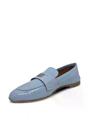 Casadei Plaque Strap Loafers - Blue