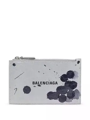Balenciaga Splatter Zipped Cardholder