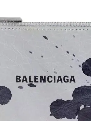 Balenciaga Splatter Zipped Cardholder