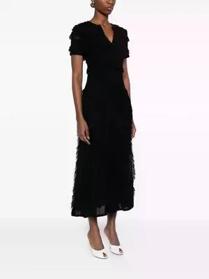 Max Mara Grazia Fringed Midi Dress