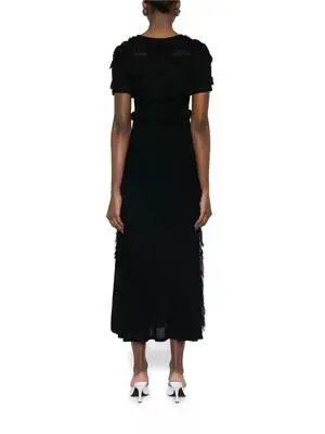 Max Mara Grazia Fringed Midi Dress